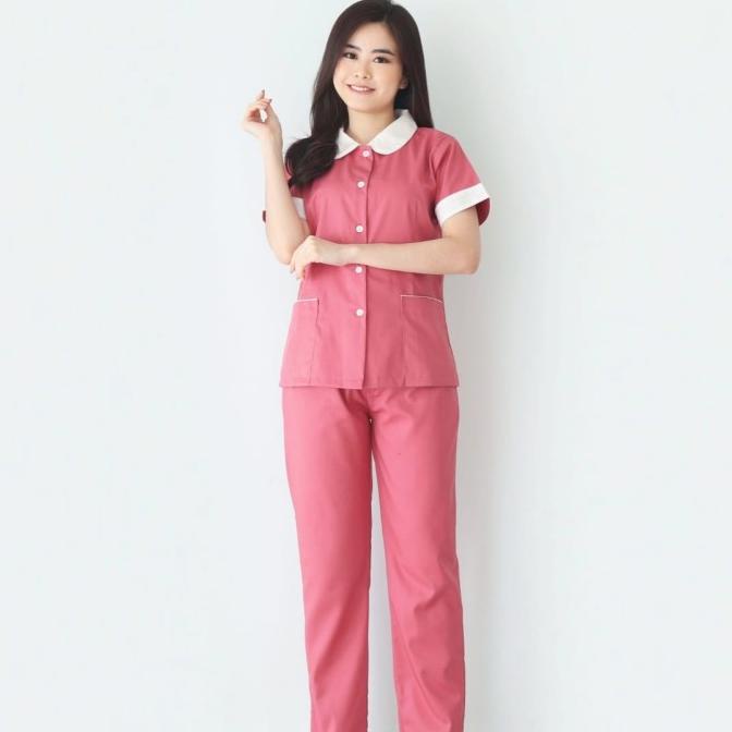 Jual Baju Seragam Suster Tiffany White / Seragam Baby Sitter / Baju ...
