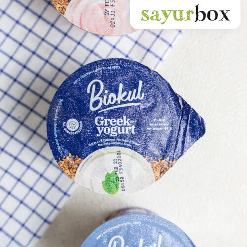 Jual Biokul Greek Yogurt Plain 80 gram Sayurbox | Shopee Indonesia