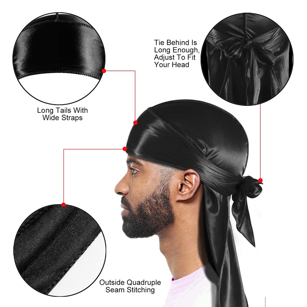 Jual Durag Ban Hip Hop Durag Ikat Kepala Pirate Hat Ban Chemo Cap ...