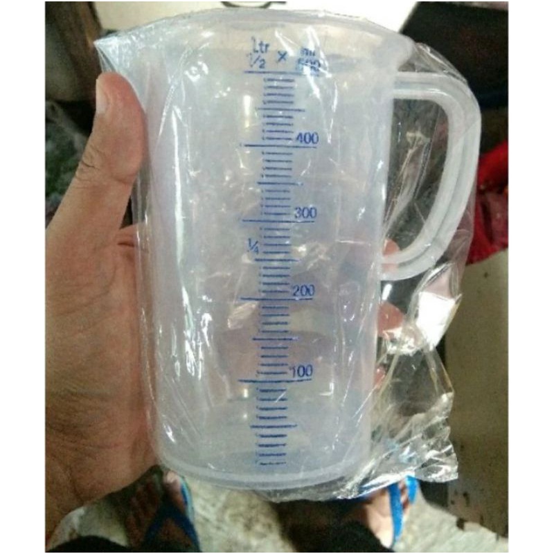 Jual GELAS TAKAR 500 ML GREEN LEAF 1830 TEBAL / GELAS UKUR TAKARAN ...