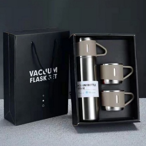 Jual VIRAL Botol Minum Termos 500 ml Termos Vacuum Flask Set | Shopee ...