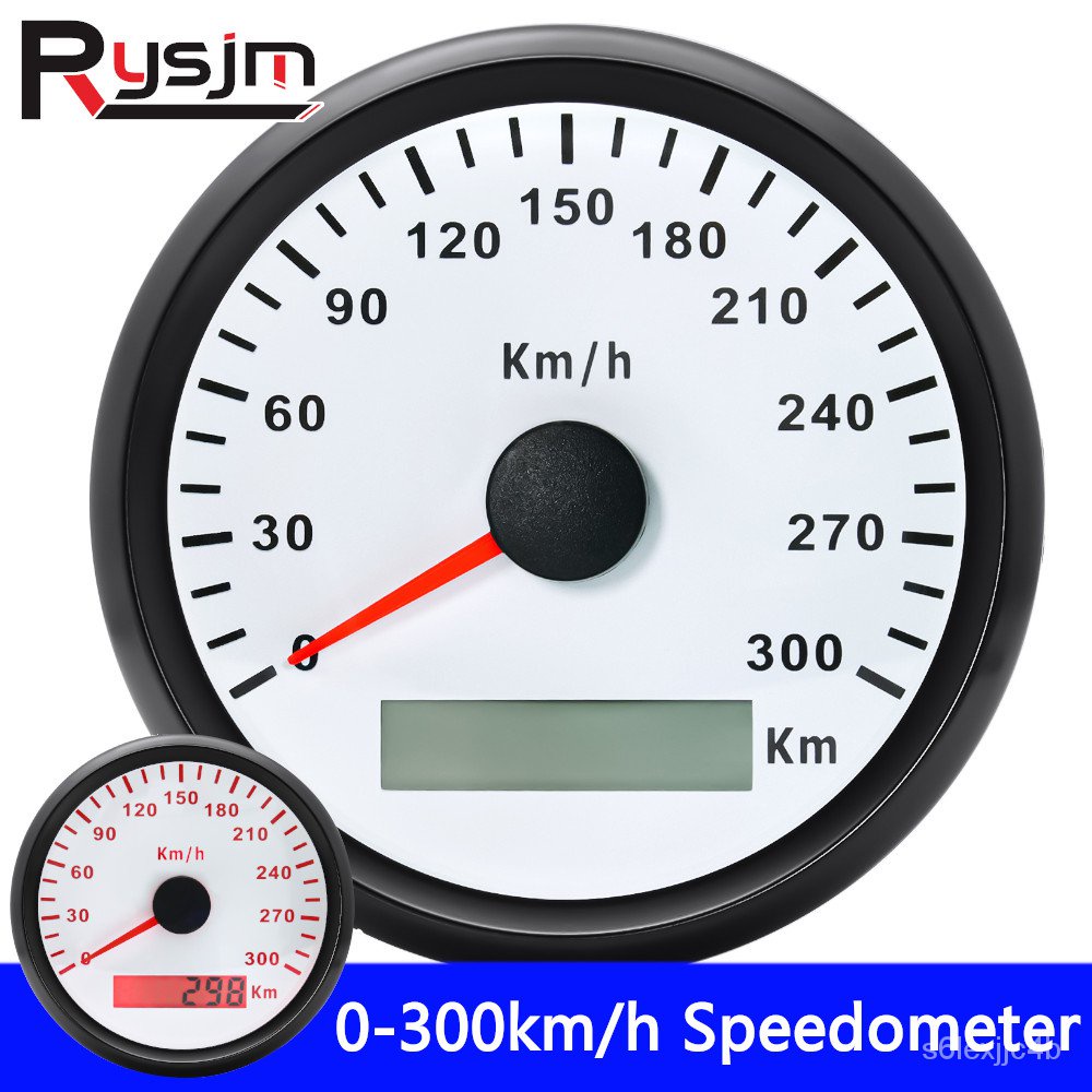 Jual &HD 85MM Boat GPS Speedometer Odometer 0-300 Km/h Gauge for Car ...