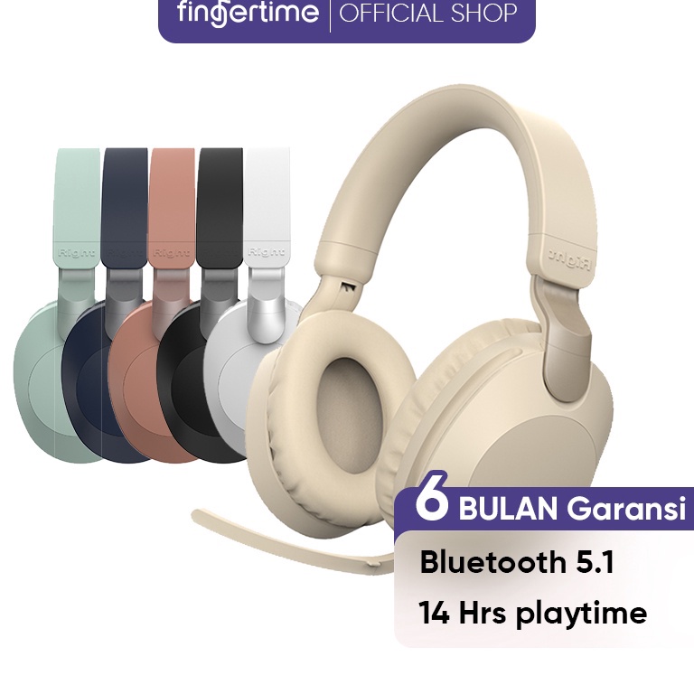 Jual VIRAL Fingertime Headset Bluetooth Gaming Headphone Earphone Mic ...
