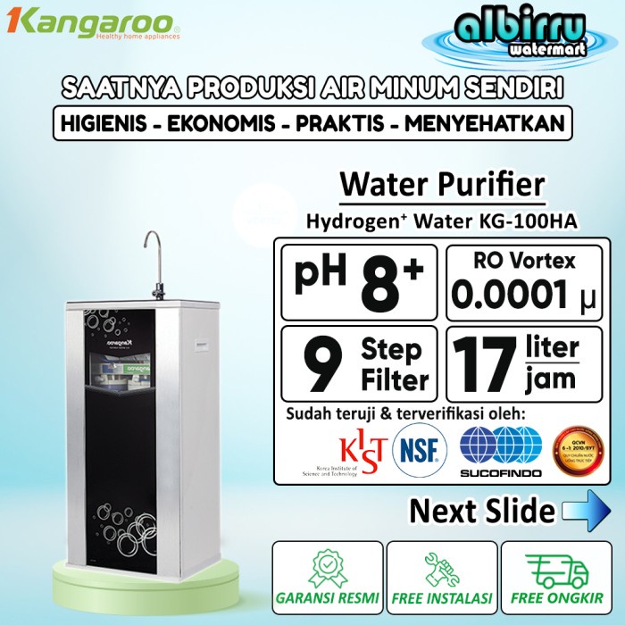 Jual Bestseller Kangaroo Reverse Osmosis Water Purifier Kg100Ha / Kg ...