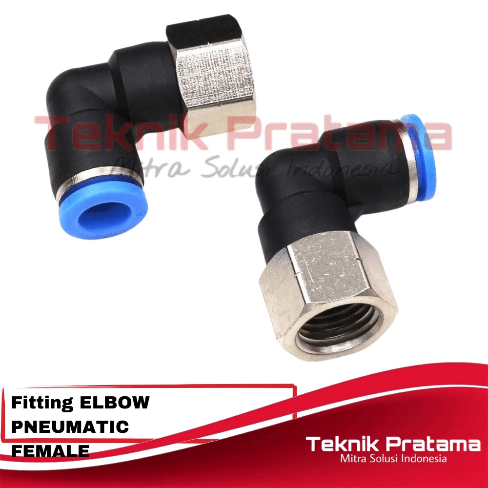 Jual PLF Fitting ELBOW PNEUMATIC FEMALE 6mm x 1/8" drat dalam MPLF 06-01 | Shopee Indonesia