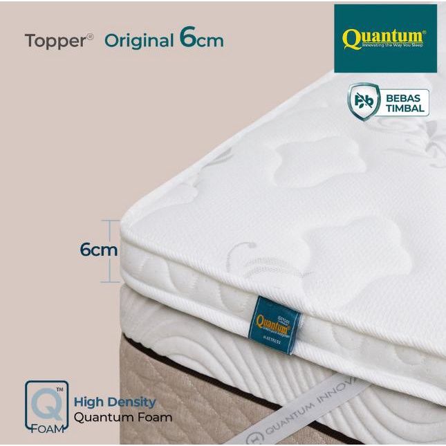 Jual Quantum Mattress Topper 120x200 cm ORIGINAL alas kasur pelapis ...
