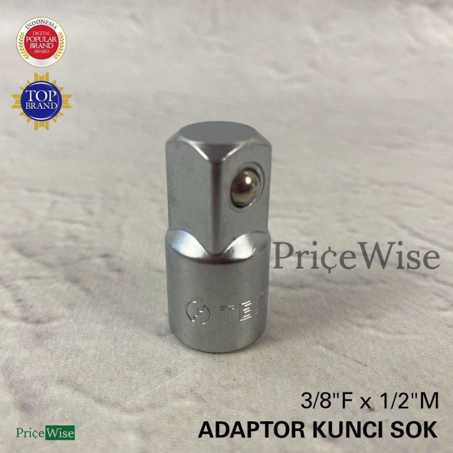 Jual Adaptor Kunci Sock 3/8" F x 1/2" M Tekiro / Sambungan Mata Sok ...