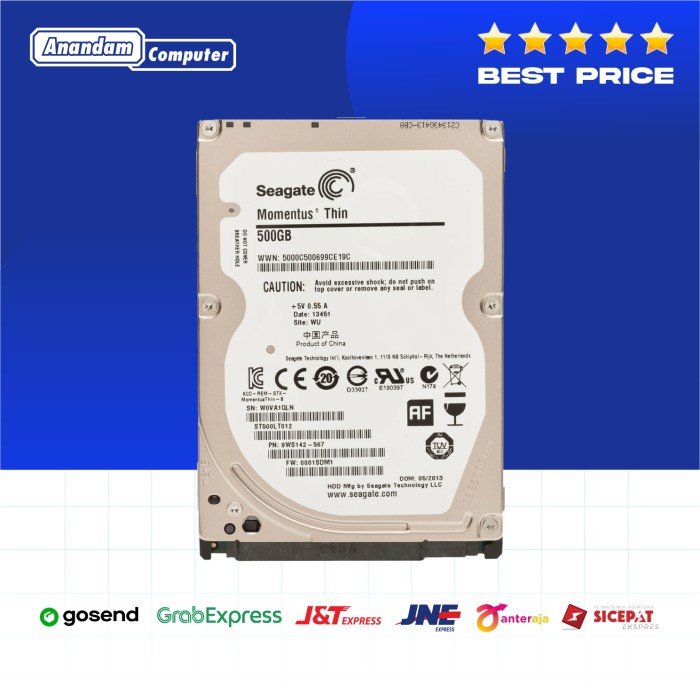 Jual HDD 2,5" 500GB - Refurbished Garansi 6 Bulan | Shopee Indonesia