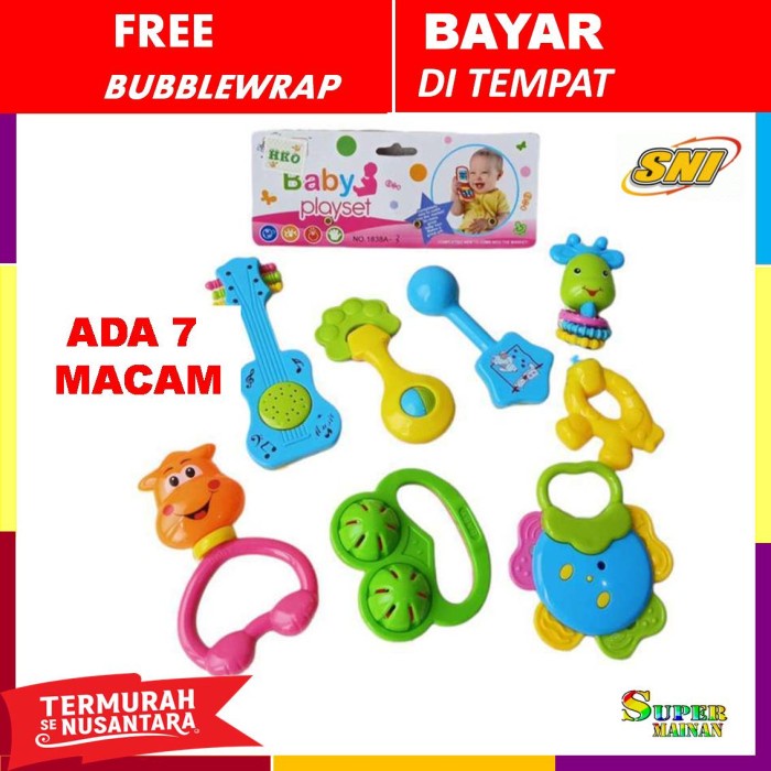 Jual mainan kerincingan krincingan kerincing bayi 3 4 5 6 7 8 9 10 11 ...