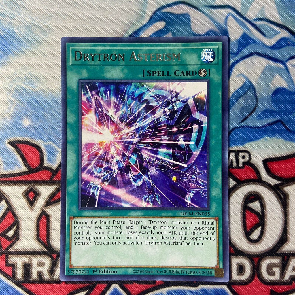 Jual yugioh drytron asterism geim rare 1st original | Shopee Indonesia