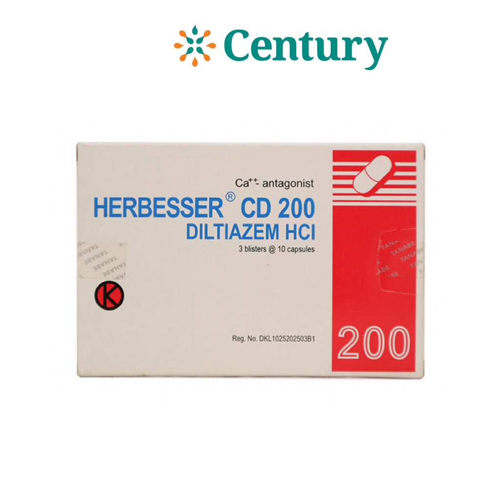Jual HERBESSER CD 200MG 1 BLISTER 10 KAPSUL / DILTIAZEM HCL ...