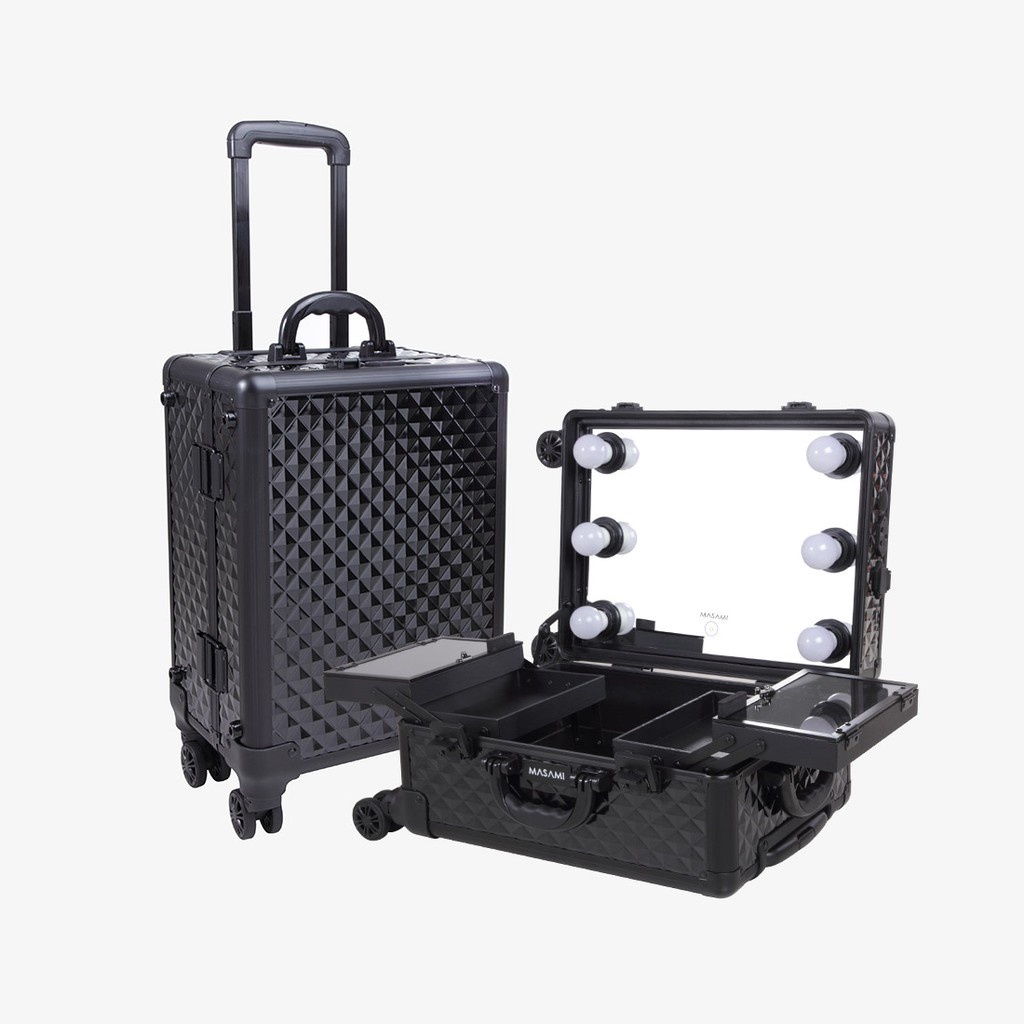 Jual Masami 12V Black Diamond M Case Full Mirror With 3 Tone Basic Bulb ...