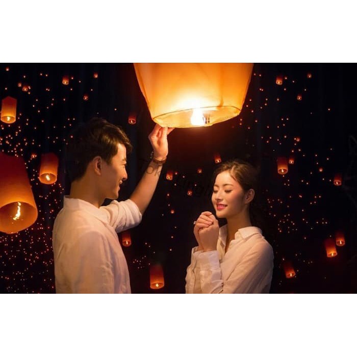 Jual 10 pcs Lampion Terbang Flying Sky Lanterns Lentera Terbang Warna ...