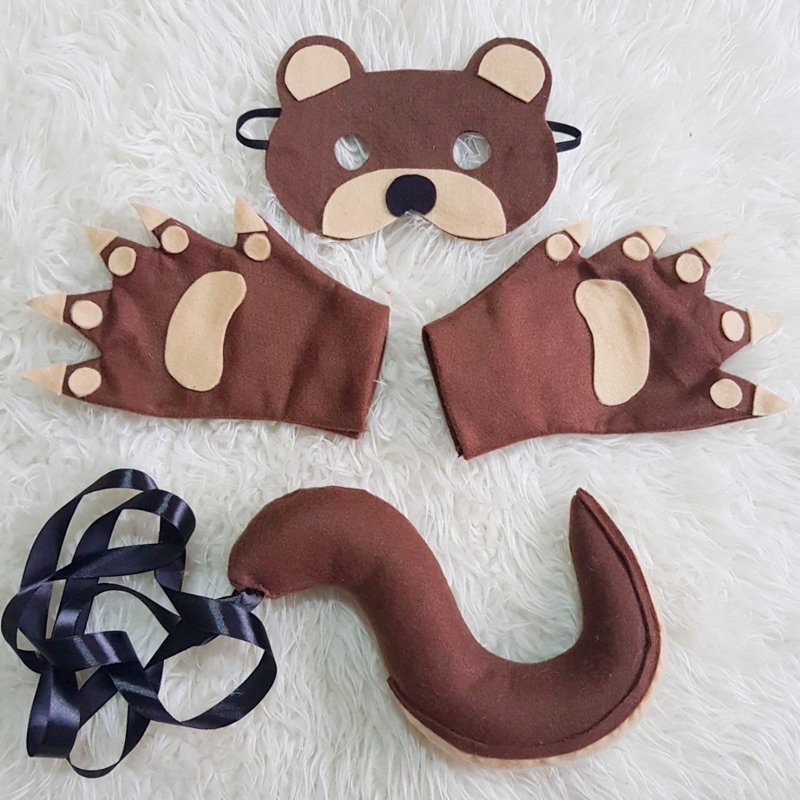 Jual Tog Beruang Kostum Teddy Bear Bando Kter Beruang Coklat Hewan ...