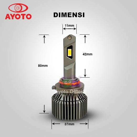Jual Lampu Mobil LED AYOTO HB3 6000k, 35W+35W, 10.000 lumens, PNP ...