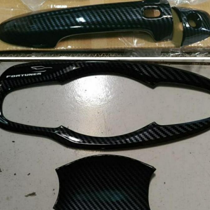 Jual Paket Handle + Outer Mangkok Pintu Carbon All New Fortuner Vrz Trd Gr | Shopee Indonesia