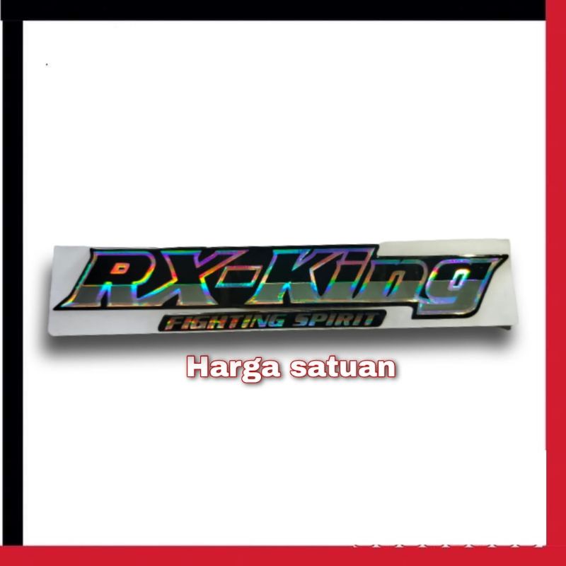 Jual Logo emblem Stiker timbul 3D Motor Honda RX-KING Variasi Stiker ...