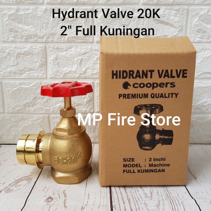 Jual Kran Hidran Hydrant Valve Pemadam 2 in 50MM 20K Full kuningan ...