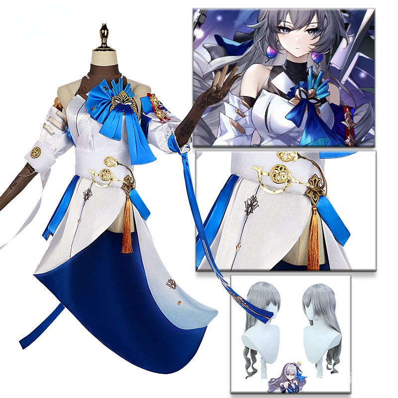 Jual Bronya Rand Cosplay Honkai: Star Rail Costume Wig Equestrienne ...