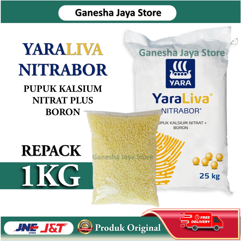 Jual YARALIVA NITRABOR KALSIUM NITRAT PLUS BORON REPACK 1KG PUPUK ...