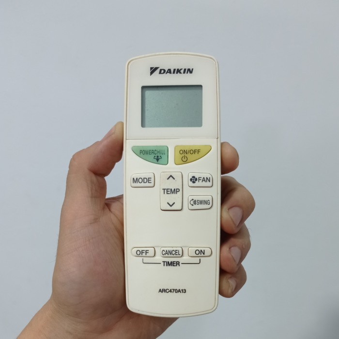 Jual Remote Remot AC Original Daikin ARC470A13 (Tanpa Tutup Bahagian Baterai) | Shopee Indonesia