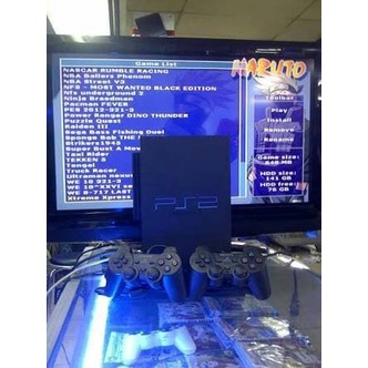 Jual Ps2 Fat Hard Disk 160 Gb Na Multy Bisa Kaset+ 2 Stick Analog Getar ...