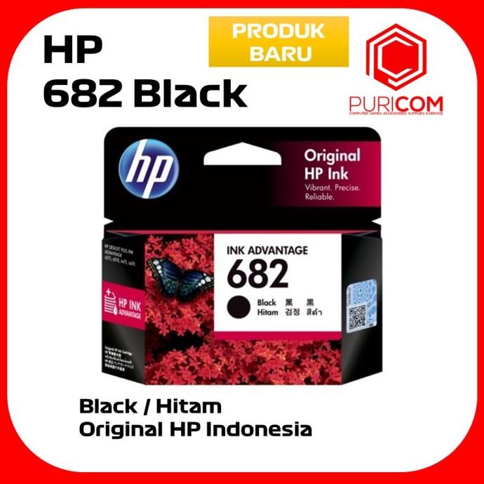 Jual HP 682 Black Tinta Printer | Shopee Indonesia