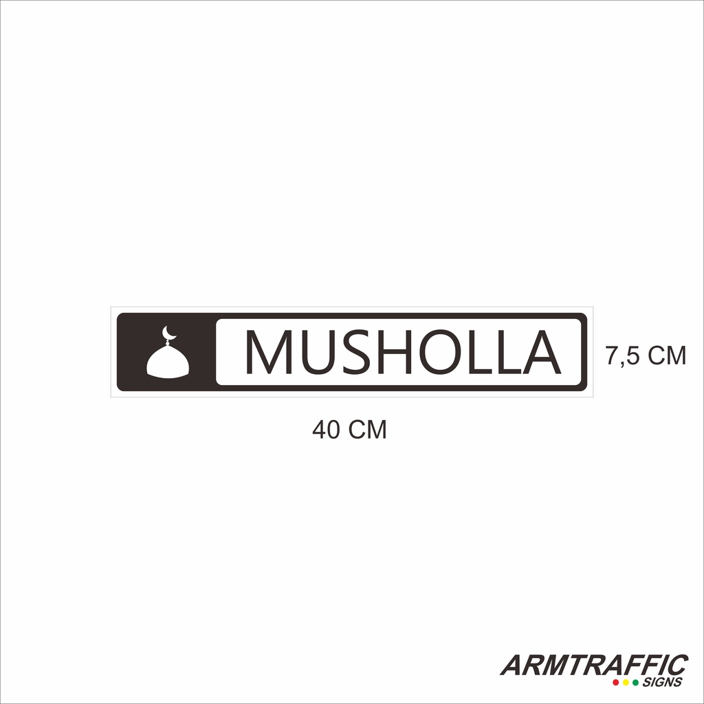 Jual SIGN TANDA ARAH PETUNJUK RAMBU MUSHOLLA 7,5 X 40 CM | Shopee Indonesia