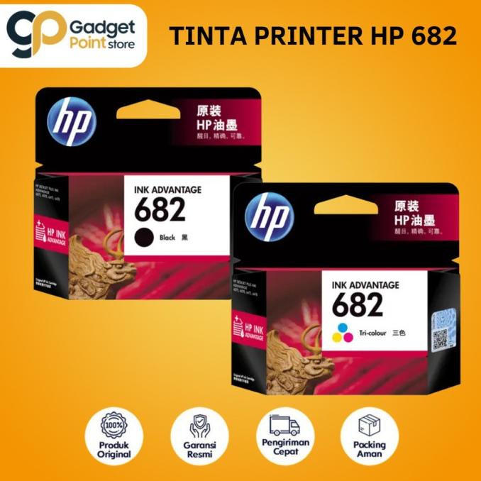 Jual Tinta Printer HP 682 Black + Tri Color Ink Advantage Cartridge ...