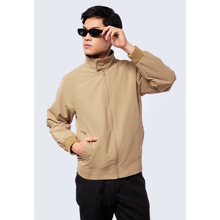 Jual Executive Raglan Sleeve High Neck Jacket Khaki | Shopee Indonesia