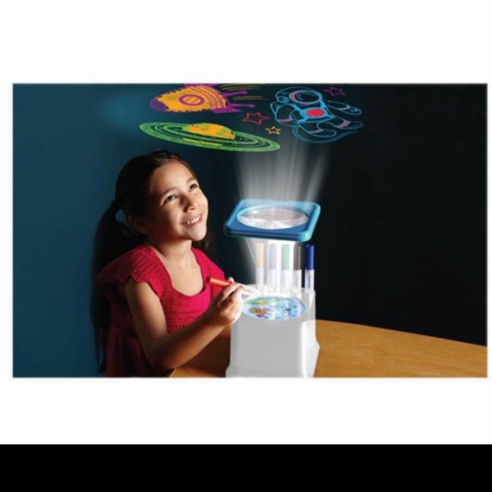 Jual Ready Discovery Sketcher Art Projector With 6 Color Marker ...