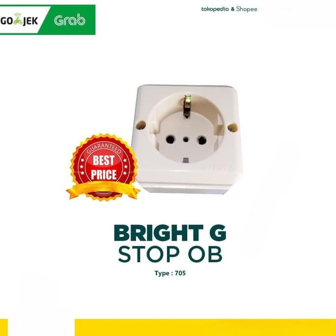Jual paling diminati] Stop Kontak Merk BRIGHT G BG 705 OB Warna Krem ...