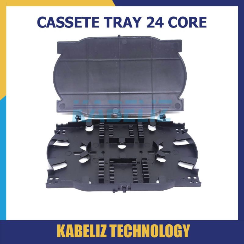 Jual Tray Cassete Splice OTB 24 Core Fiber Optic Joint Closure Kaset FO ...