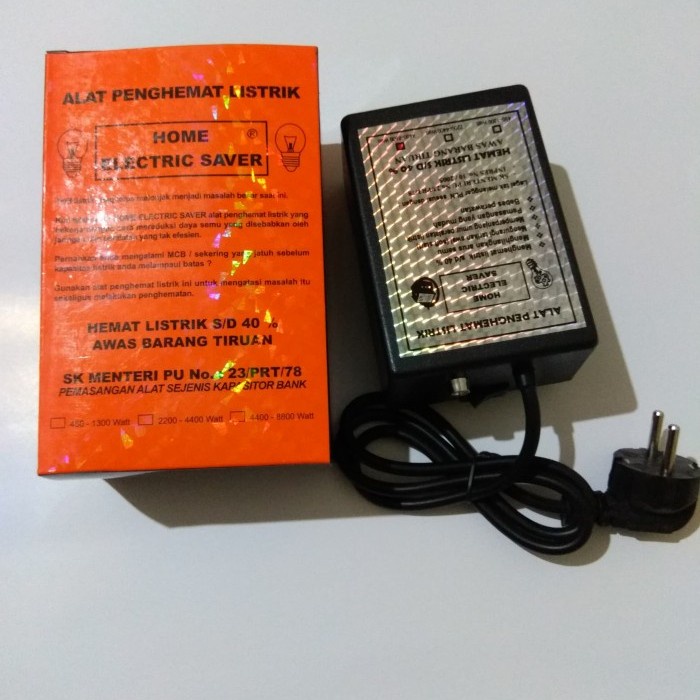 Jual Alat penghemat listrik home electric saver original daya 4400 ...