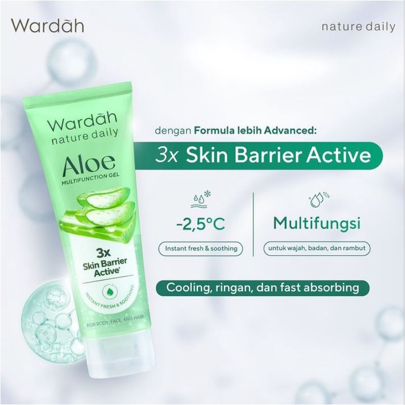 Jual Wardah Nature Daily Aloe Multifunction Gel | Shopee Indonesia