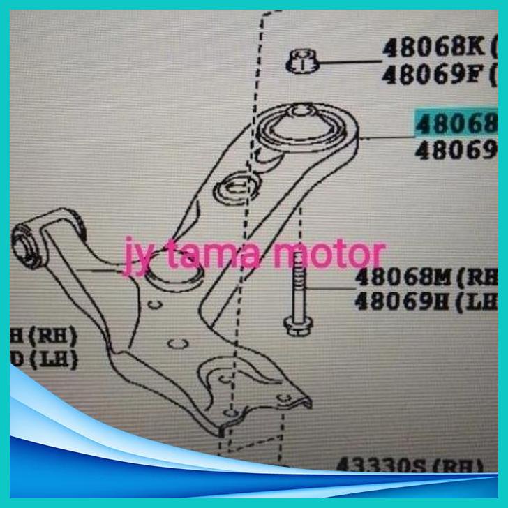 Jual lower arm sayap balljoint alphard vellfire new alphard original ...