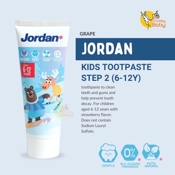 Jual Jordan Toothpaste Step 2 75Gr (Grape) | Shopee Indonesia