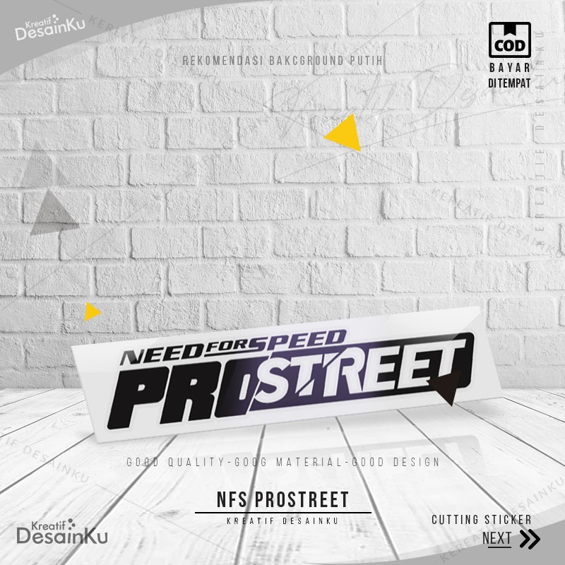 Jual Cutting Stiker Nfs Prostreet New Variasi Motor Mobil Sticker ...