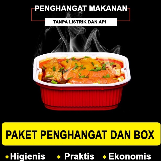 Jual Promo Travel Self Heating Pack Pemanas makanan Instan Flameless ...