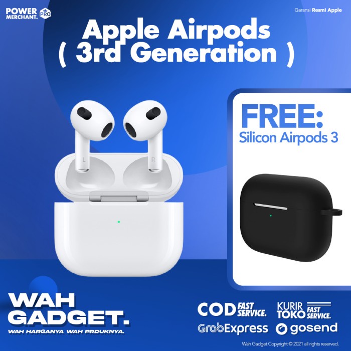 Jual [resmi] Apple Airpods 3 Airpod Gen 3 Wireless Magsafe Charging