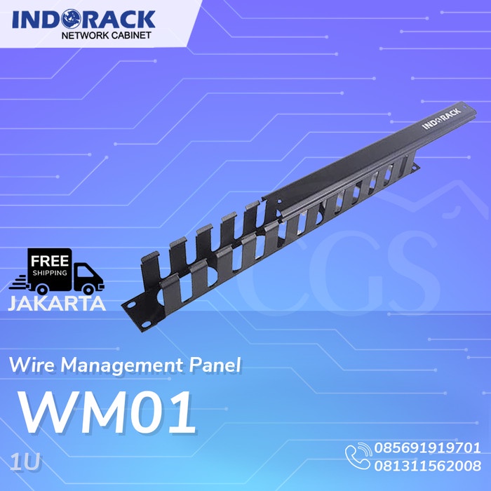 Jual INDORACK WIRE MANAGEMENT 1U- WM01 Horizontal 19" | Shopee Indonesia