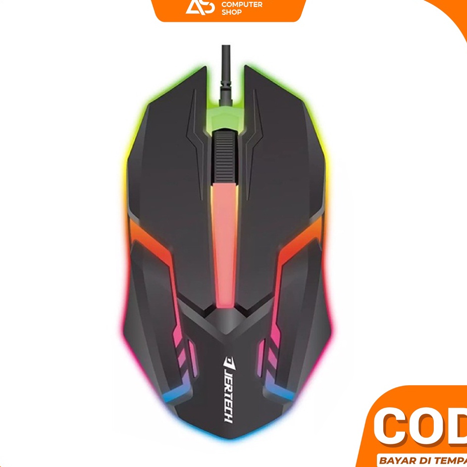 Jual Serba Murah Mouse Gaming Komputer / Laptop Lampu Jertech RGB M200 ...