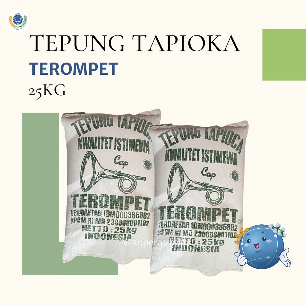 Jual Tepung Tapioka Aci Terompet @25 Kg | Shopee Indonesia