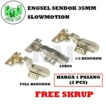Jual BEST PRODUK Engsel Sendok Lurus Slow Motion Klip-On Elco AP 4 EKN ...