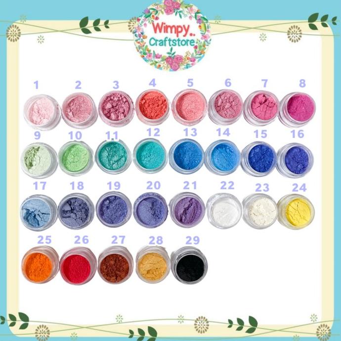 Jual Trend Mica Powder Metallic Powder Pewarna Sabun Makeup Resin Pearl ...