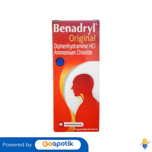 Jual BENADRYL ORIGINAL SYRUP 50 ML | Shopee Indonesia