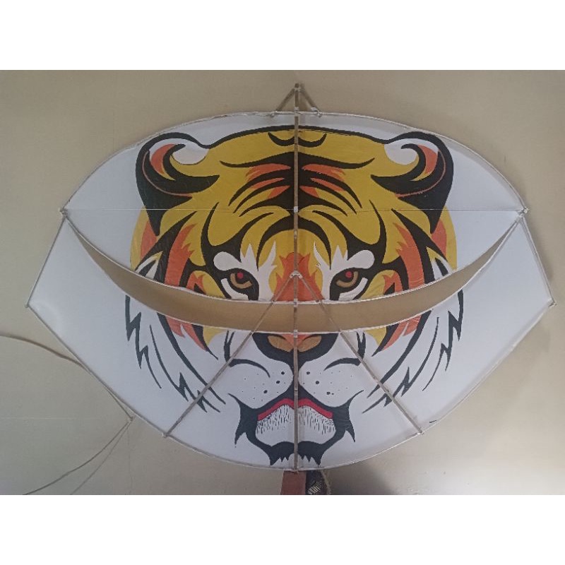 Jual layang layang layangan gapangan pegon ceper batik motif kepala ...