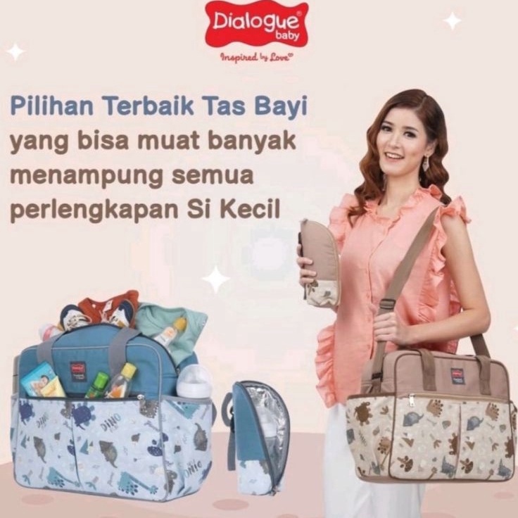 Jual Produk Dialogue tas besar dino series DGT7254 / tas jinjing bayi ...