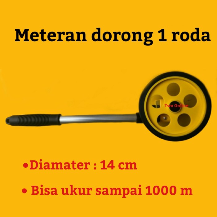 Jual METERAN DORONG 1 RODA/MEASURING WHEEL/ALAT UKUR DIAMETER 14CM ...