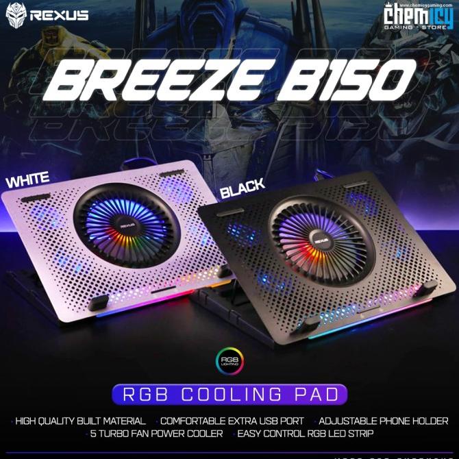 Jual Rexus Breeze B150 / B-150 Rgb Cooling Pad / Fan Laptop | Shopee ...
